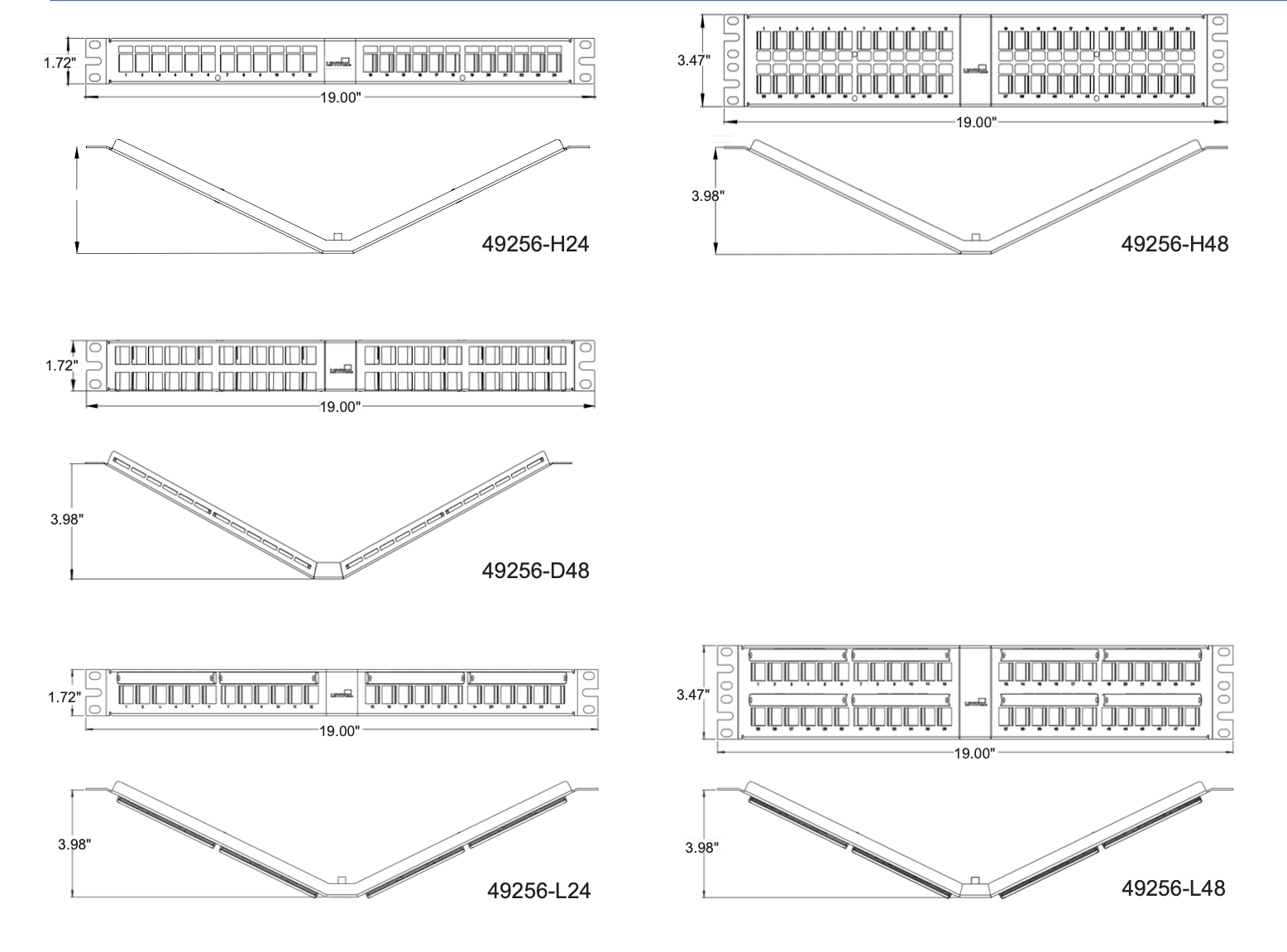 Leviton - Angled QUICKPORT™ Patch Panels - RWL Advanced Solutions