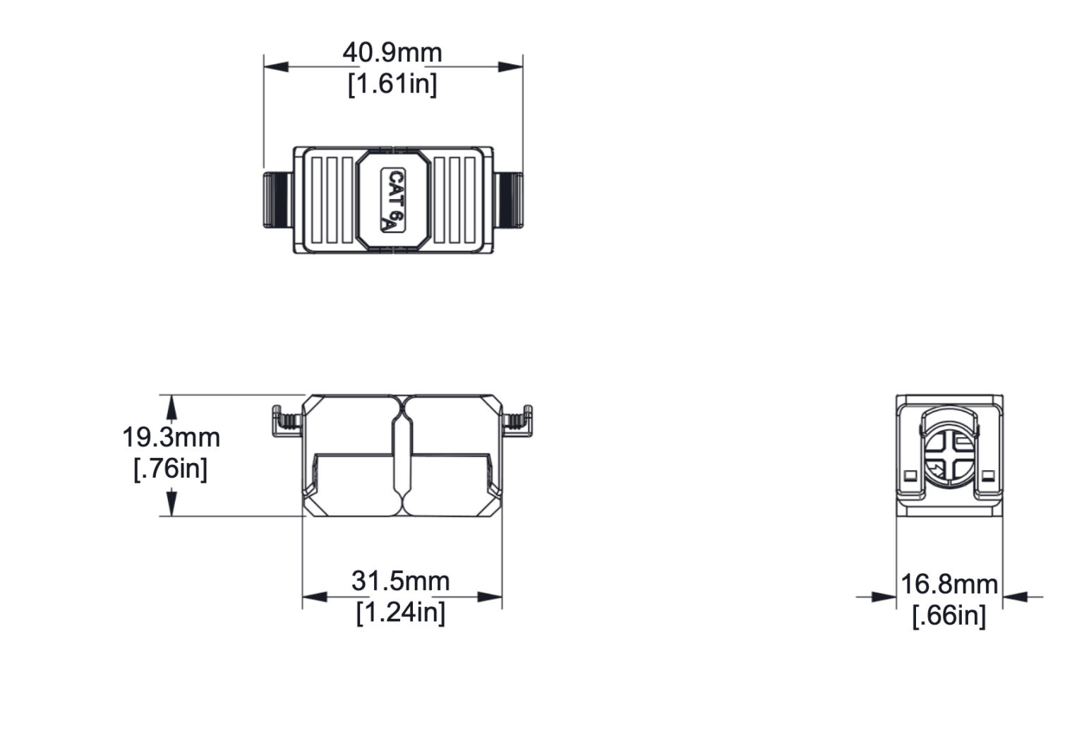 Leviton - SBCPI-00S — VXC Coupler (Cat 6A) - RWL Advanced Solutions